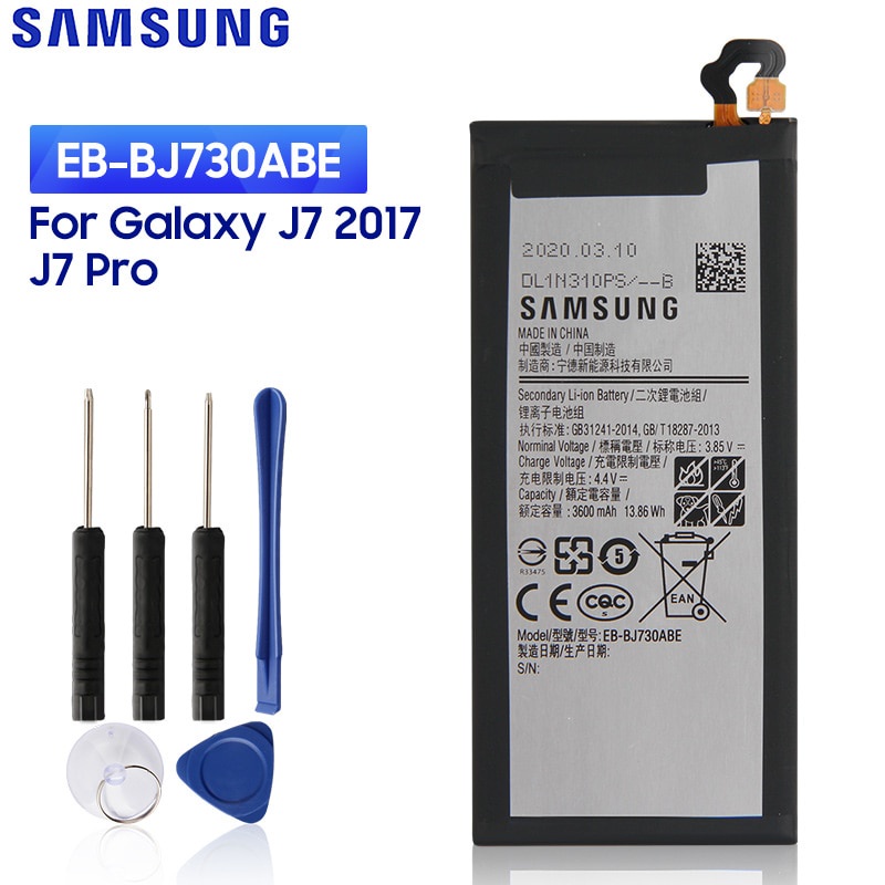 SAMSUNGแบตเตอรี่ทดแทนEB-BJ730ABEสำหรับSamsung Galaxy J7 Pro J72017 ...