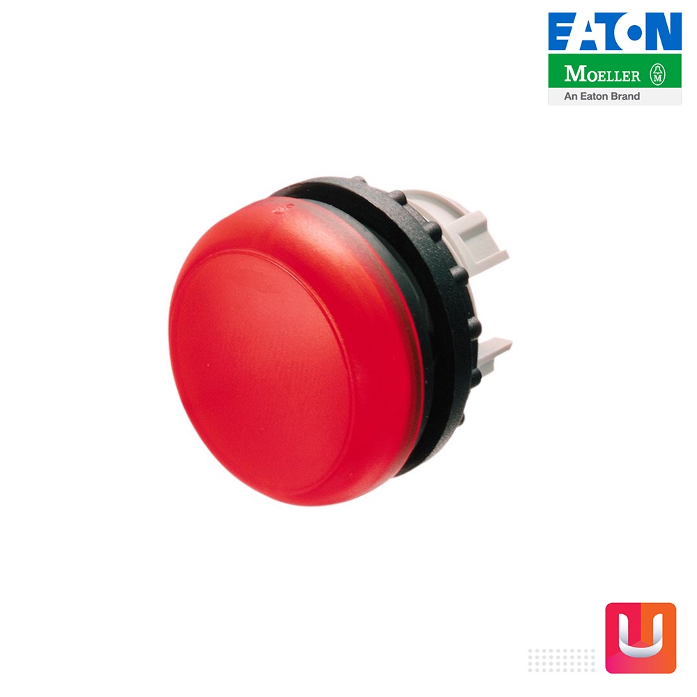 EATON M22-L-R Push button switch หัวปุ่มกดแบบเรียบ (สวิตช์แบบใส่หลอดไฟได้) หัวเรียบ สีแดง l ...