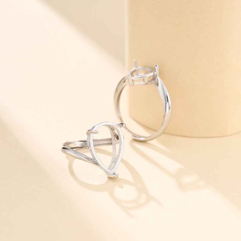 แหวนเงิน S925 ฝังขี้ผึ้งเปล่า ขนาด 4*6*8 7*9*10*14 8*10 | Shopee Thailand