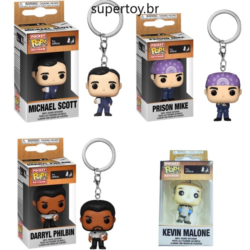 Funko Pop! พวงกุญแจ: The Office - Michael Scott / Prison Mike / Darryl ...