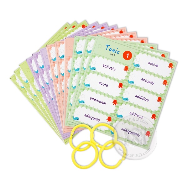 Bundanjai (หนังสือ) Mini Flashcards ศัพท์เตรียมสอบ TOEIC ชุดที่ 2 ...