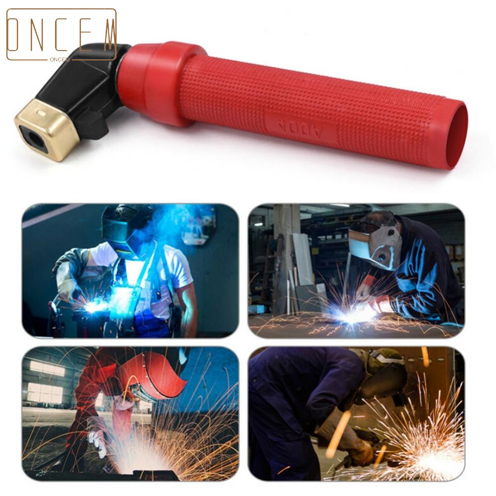 【ONCEMOREAGAIN】Red 400A Welding Electrode Holder Heavy Duty Handle for ...