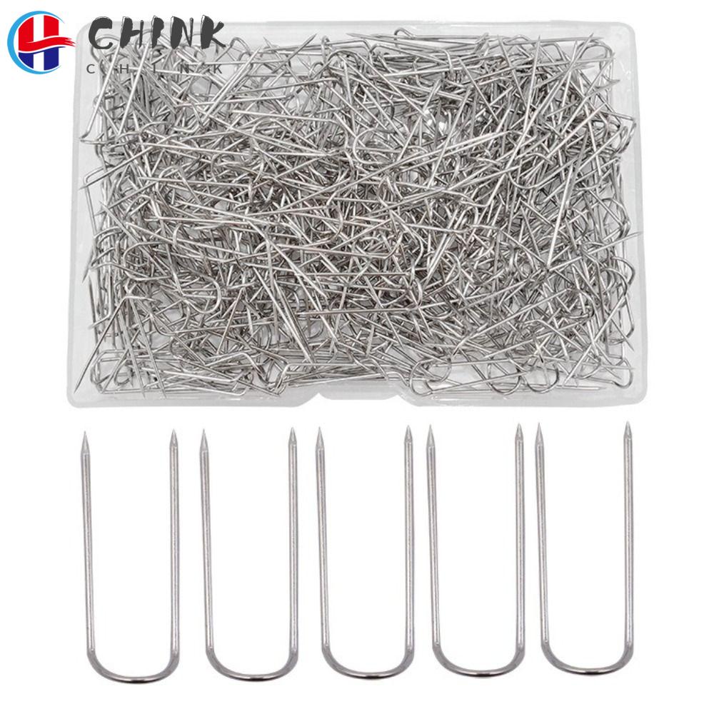 Chink Pins สเตนเลส เข็มเย็บผ้า หมุดบล็อกคู่ เข็มหมุดงานฝีมือ หมุดส้อม ...