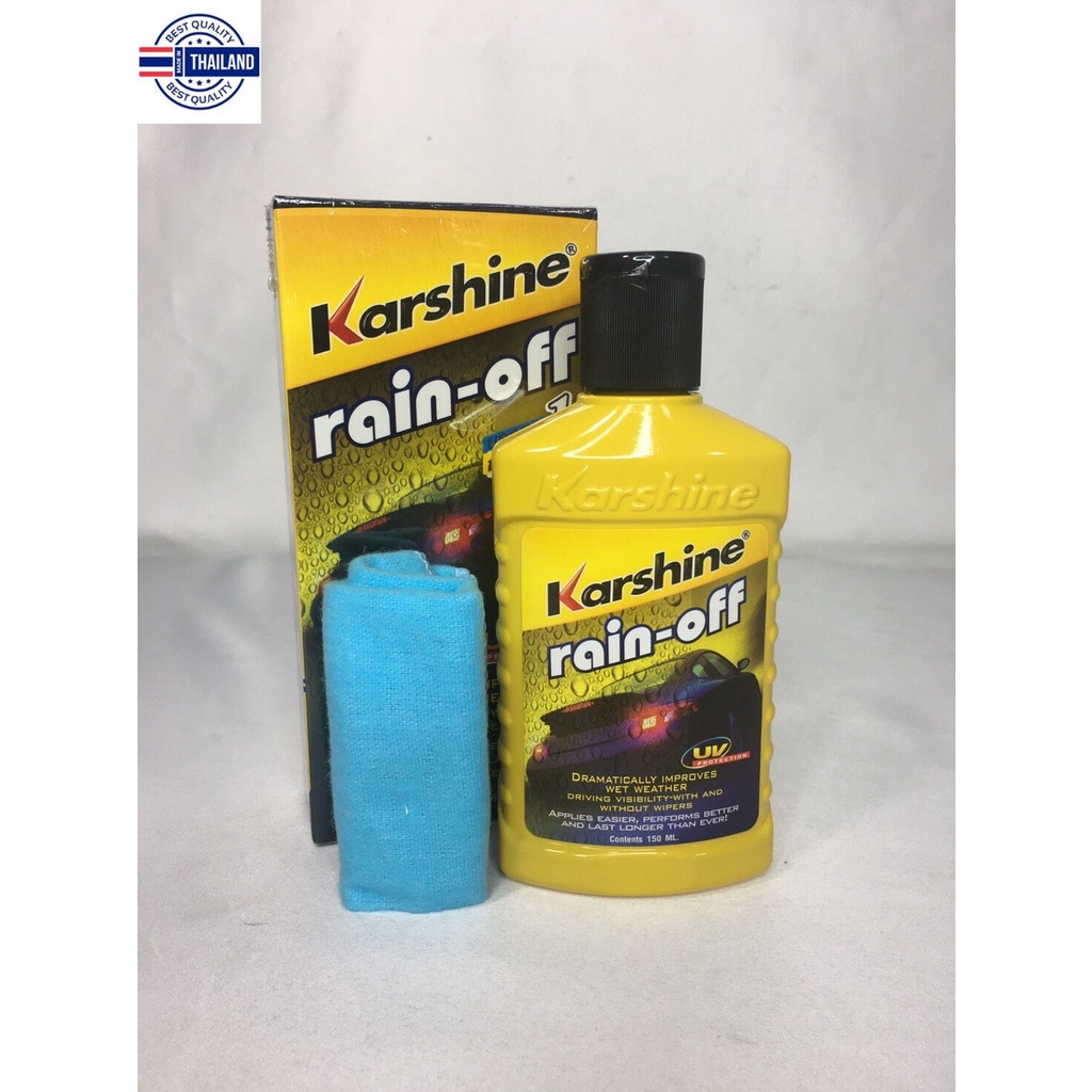 Mr.Auto น้ำยาเคลือกระจก RAIN OFF 150 ML. น้ำยาเคลือกระจก Karshine คาชายน์ น้ำยาเคลือ กระจกหน้า ...