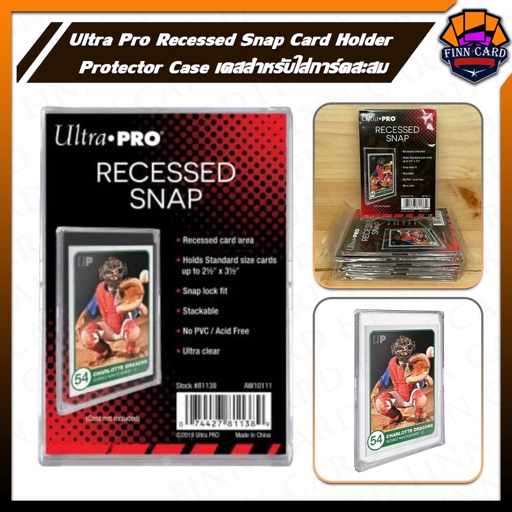 Ultra Pro™ Recessed Snap Card Holder - Protector Case เคสสำหรับใส่การ์ด ...