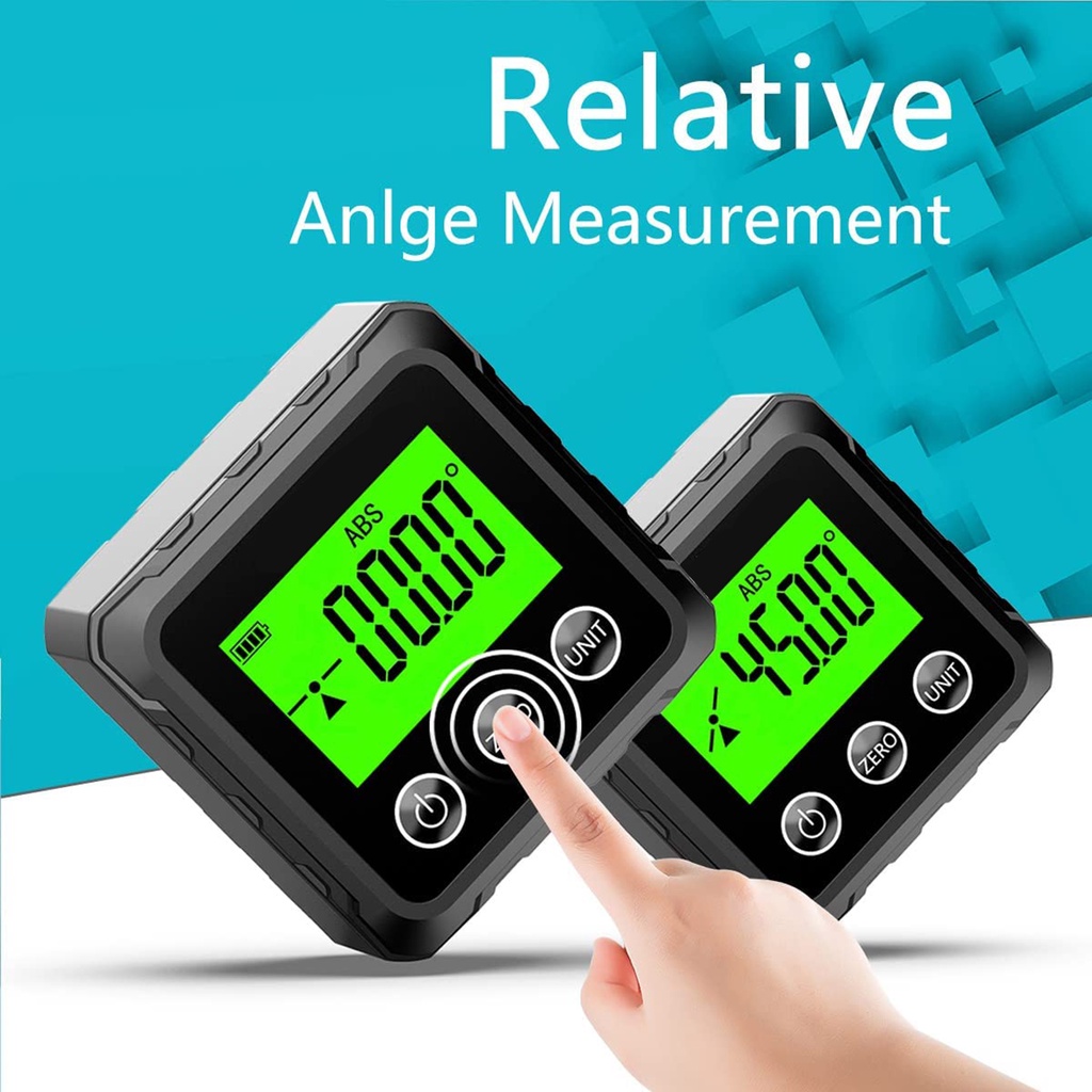 Ryo Tools Digital Angle Finder Mini LCD Level Gauge Protractor ...