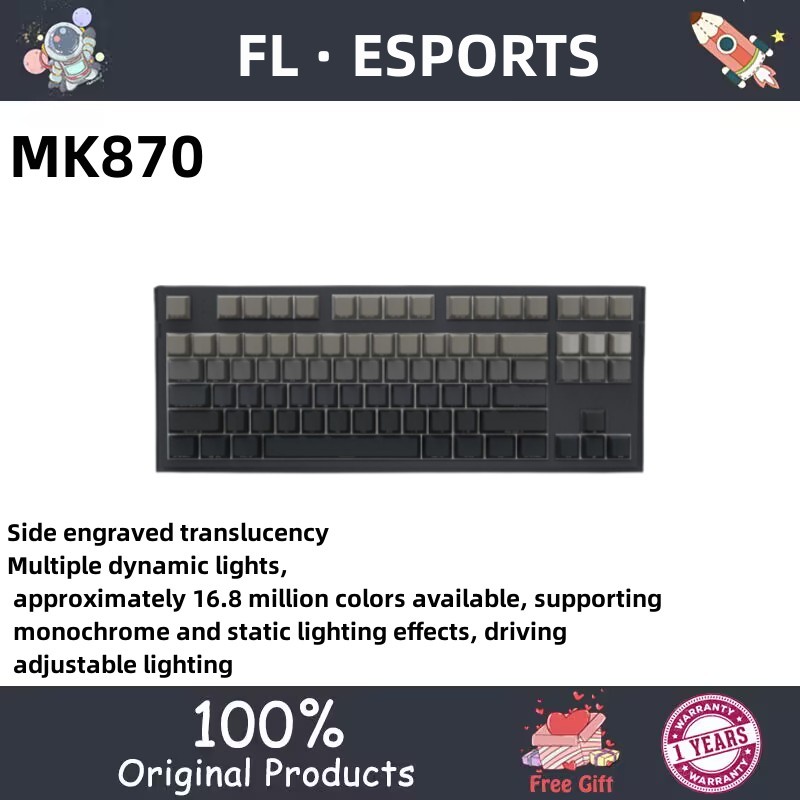 Fl · ESPORTS MK870 คีย์บอร์ดเมคคานิคอล แบบใช้สาย RGB ปลั๊กไฟ | Shopee Thailand