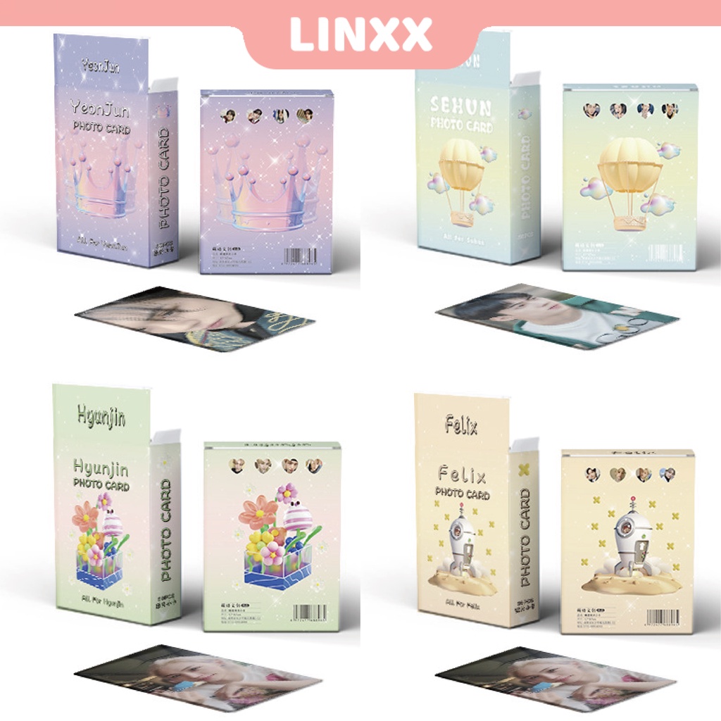 Linxx โปสการ์ด อัลบั้มโลโม่ ลายศิลปินเกาหลี Felix Hyunjin Yeonjun Kpop ...