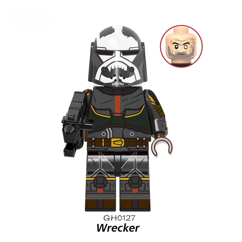 ของเล่นตัวต่อฟิกเกอร์ Space Wars Wrecker Clone Trooper Commander Cody ...