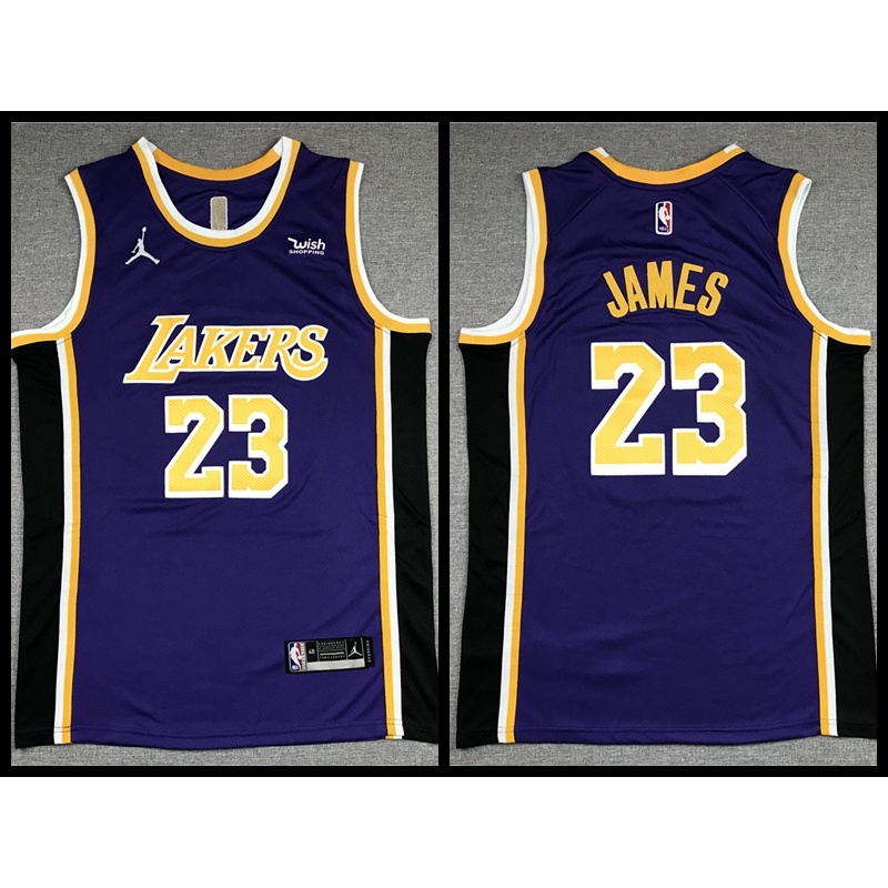 เสื้อยืด ลายทีมบาสเก็ตบอล Los Angeles Lakers nba jerseys LeBron James ...