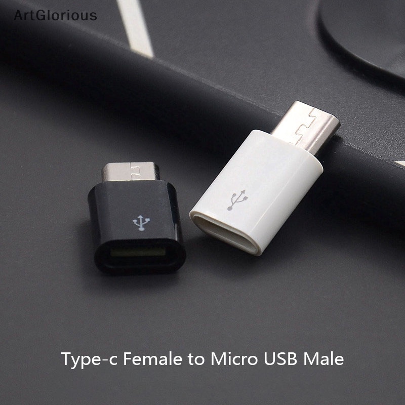Art อะแดปเตอร์เชื่อมต่อ Type C Female To Micro USB Male สําหรับ Android ...