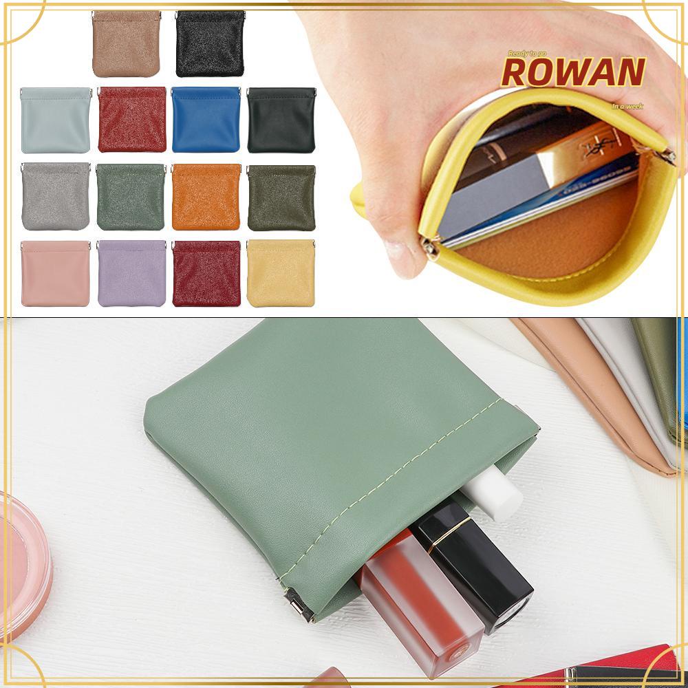 ROWAN Fashion Purse PU Leather Wallet Coin Pocket Earphone Bag Key ...