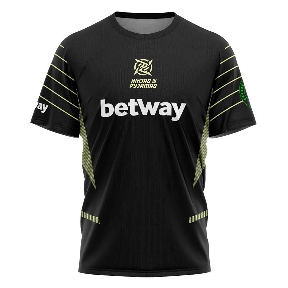 เสื้อกีฬาแขนสั้น ลาย Ninjas in Pyjamas Jersey 2023 CSGO Esports สําหรับ ...