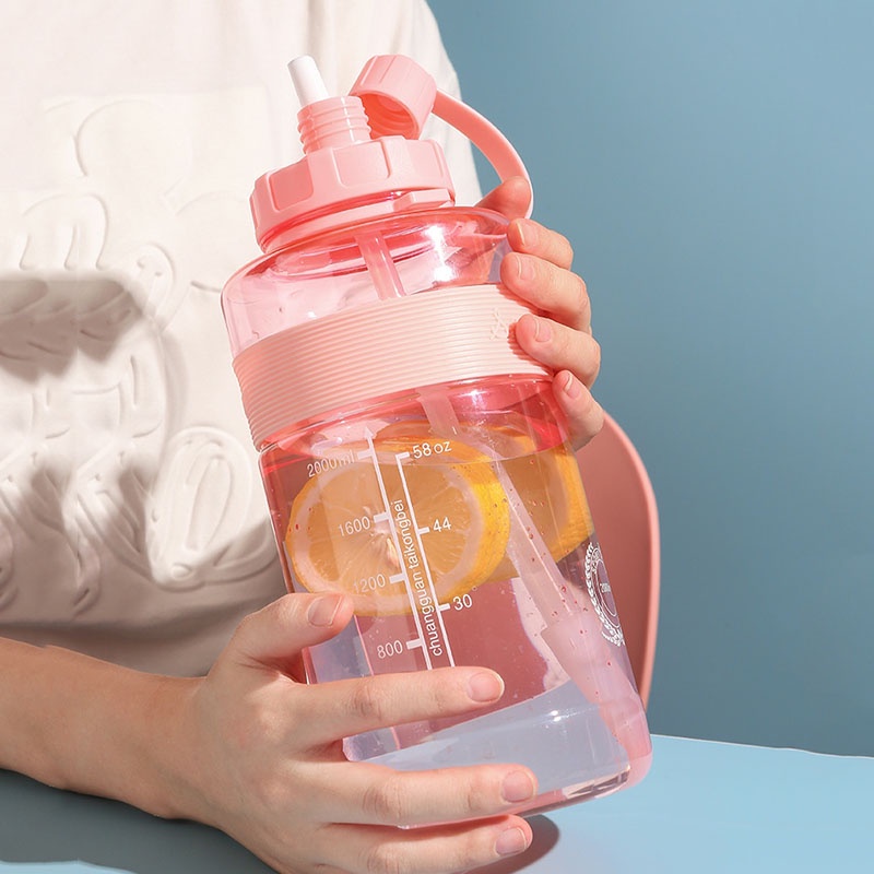 ขวดน้ำเด็กพกพา ปลอดภัยกระติกน้ำเล็กไปโรงเรียน ขวดน้ำน่ารักๆ water bottle kids 580ml/720ml ...