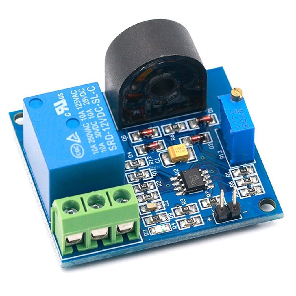 ป้องกันกระแสเกิน 5A Over-Current Detection Sensor Module with 12V Relay ...