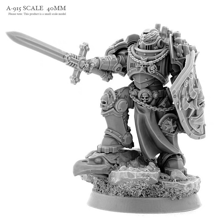 โมเดลทหาร ฟิล์มเรซิ่น Warhammer 40K ขนาด 40 มม. สีขาว สําหรับประกอบ และ ...
