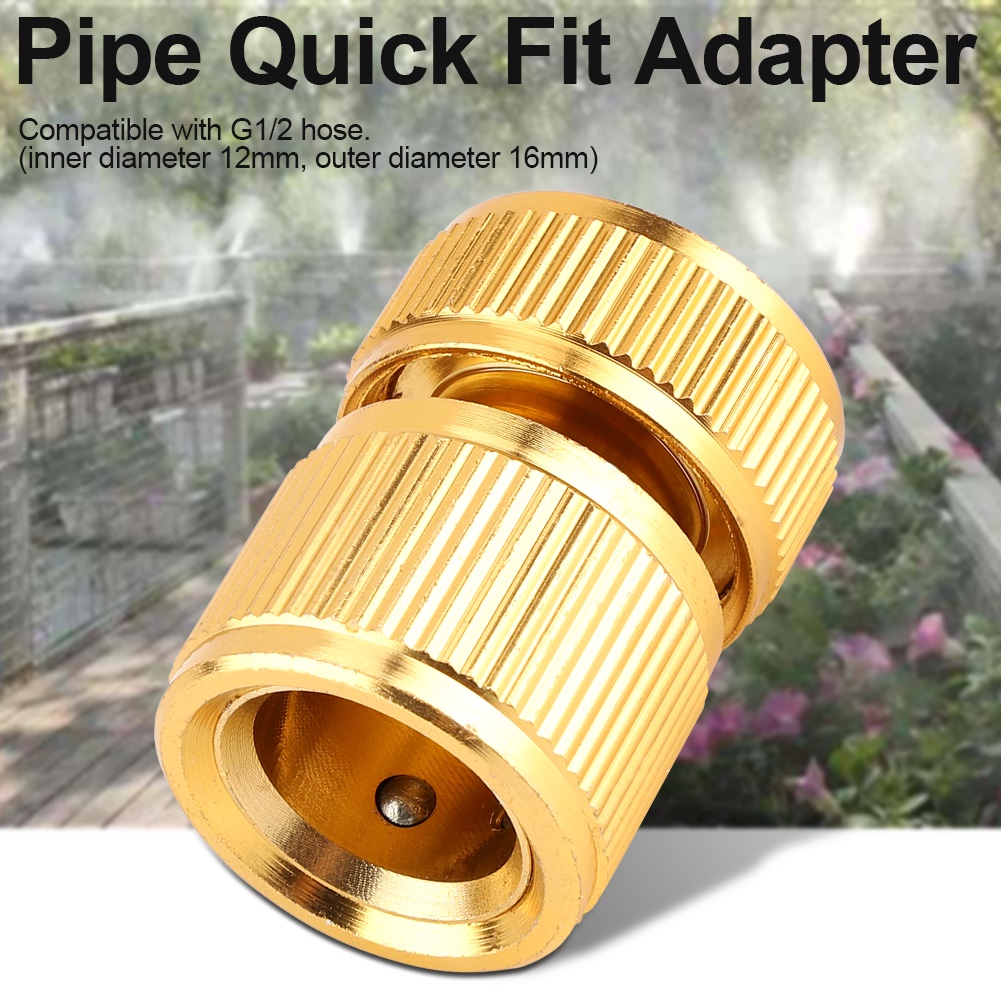 Happiness House Alloy Garden Pipe Quick Fit Adapter Water Hose Tap ...