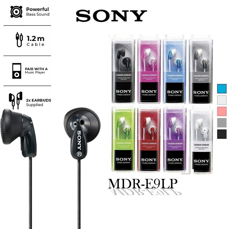 Sony MDR-E9LP 3.5 มม. หูฟังอินเอียร์ หูฟังสเตอริโอ / หูฟัง Sony MDRE9LP ...