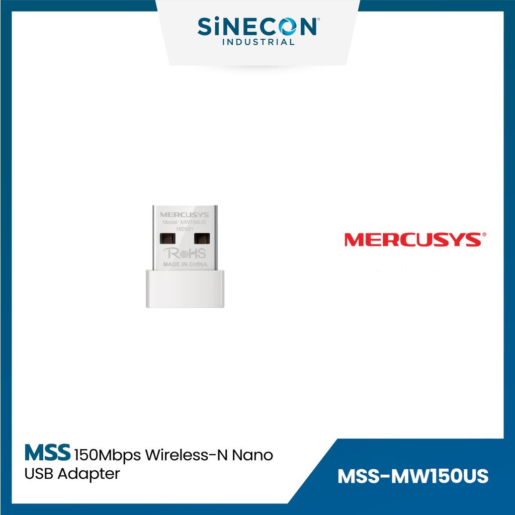 Mercusys เมอร์คิวซิส รุ่น MW150US ยูเอสบีไวไฟ 150Mbps Wireless-N Nano ...