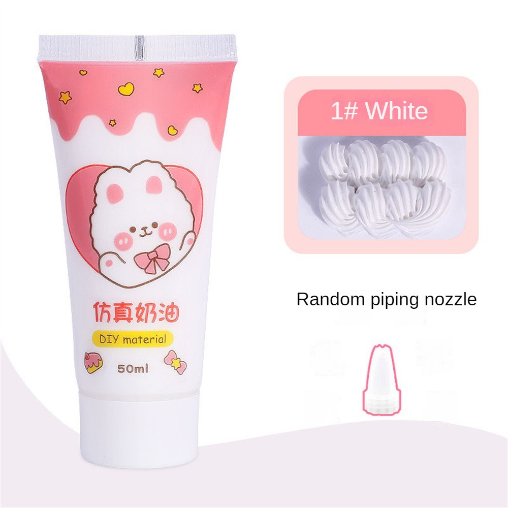 [พร้อมส่ง] Cream Glue 50ml Handmade DIY Material Simulation Cream Glue ...