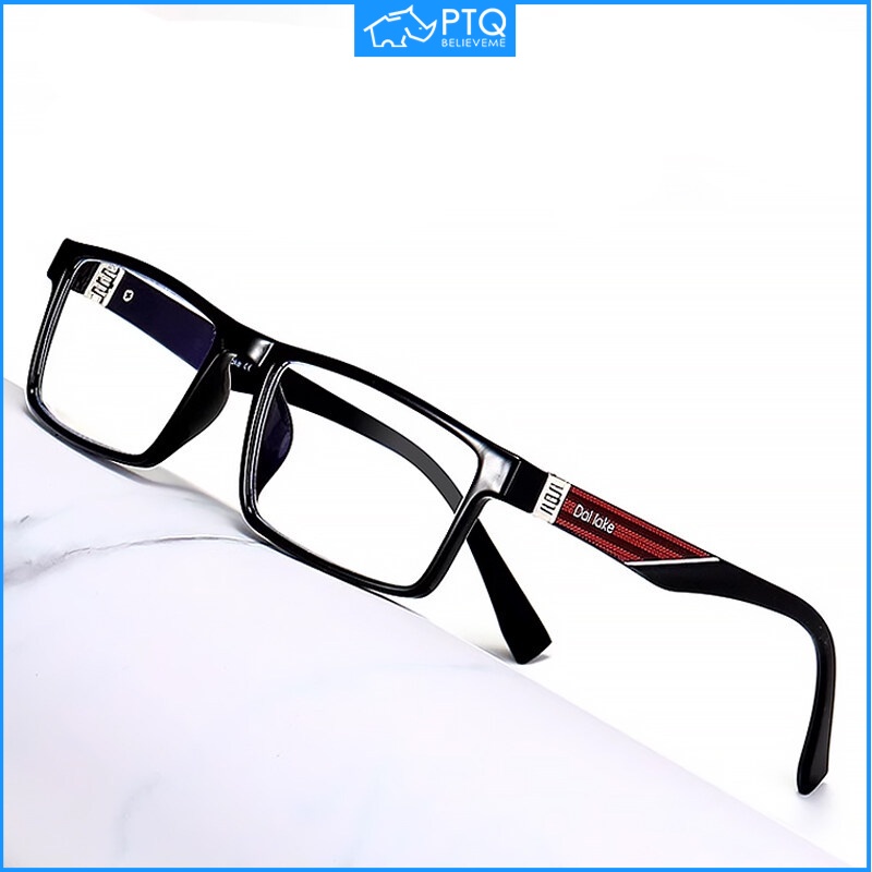 แว่นตาสายตาสั้น TR90 ป้องกันแสงสีฟ้า สไตล์เรโทร แฟชั่นนักธุรกิจ PTQ | Shopee Thailand