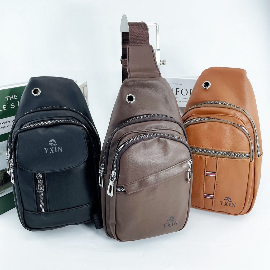 กระเป๋าคาดอก กระเป๋าสะพายไหล่ 1015# 1016# 1017# คุณภาพดี YXIN Fashion หนัง PU | Shopee Thailand