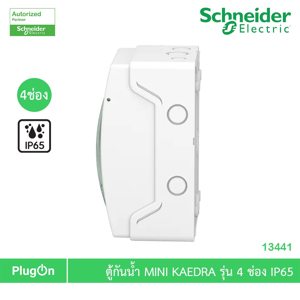 Schneider ตู้กันน้ำ MINI KAEDRA รุ่น 4 ช่อง IP65 ใส่เบรกเกอร์แบบเกาะราง ...