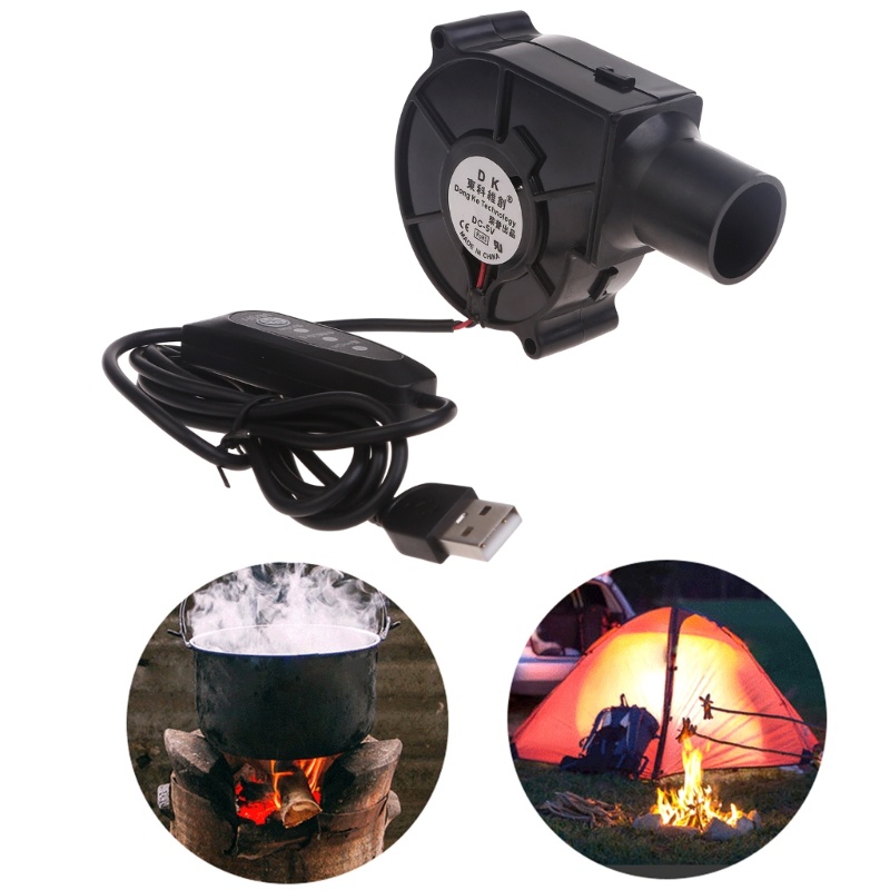 XU พัดลมบาร์บีคิวแบบพกพา USB-Powered Blower พัดลม 5V2A 75 มม.พัดลม USB ...