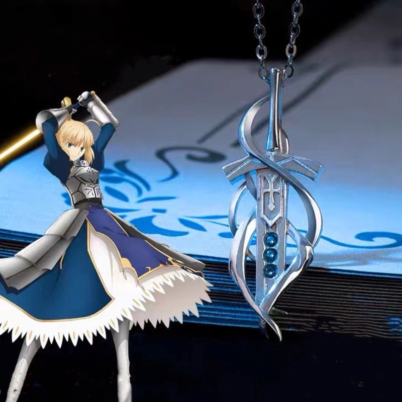 สร้อยคอแฟชั่น จี้การ์ตูนอนิเมะ Game Fate Stay Night Saber Alter ...