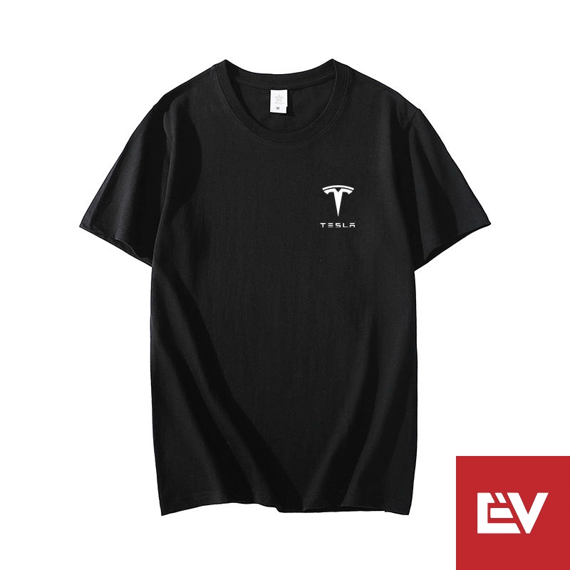 เสื้อยืด ผ้าฝ้ายแท้ พิมพ์ลาย Elon Musk Same Style Tesla Tesla Fans ...