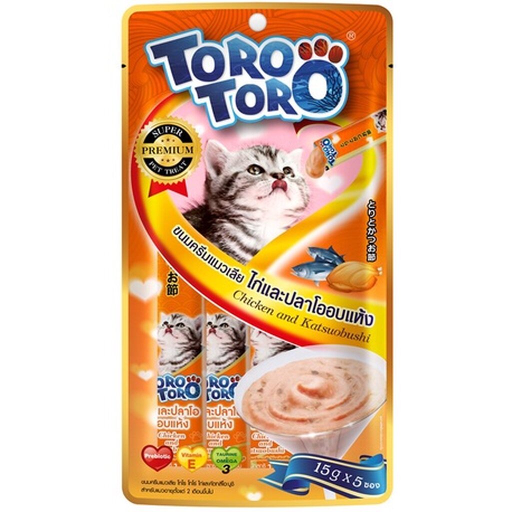 แมวเลีย Toro Toro, plus, super food ครีม ขนม แมวเลีย สูตรปกติ สูตร Plus ...