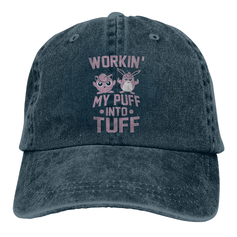 ใหม่ หมวกยีน ปรับขนาดได้ ลาย My Puff Into Tuff สไตล์ตลก สําหรับนักเรียน ...