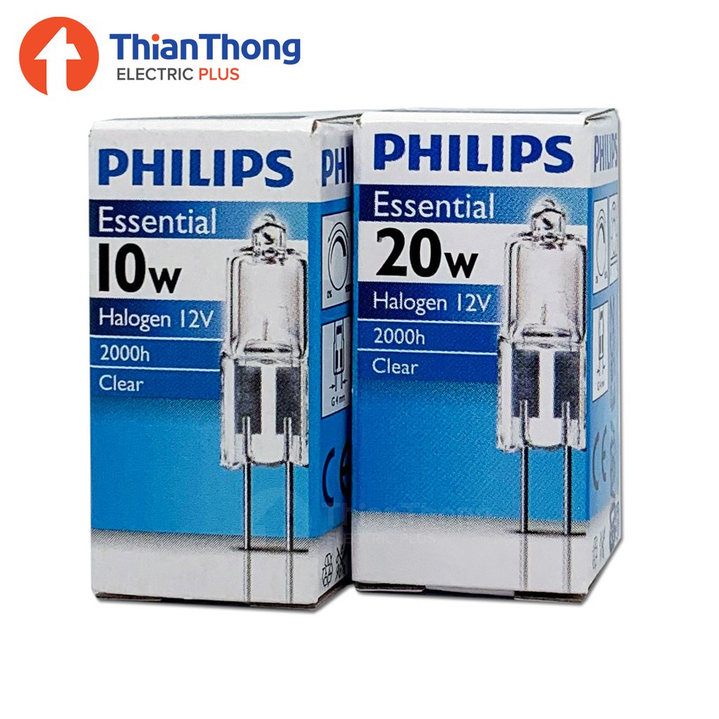 หลอดไฟ Philips หลอดฮาโลเจน แคปซูล Halogen Capsule 10W/20W G4 12V แสง ...