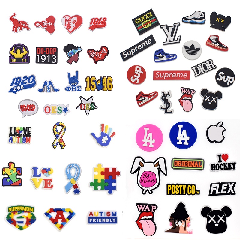 Crocs Jibbitz Pins Vogue DIY รองเท้าปุ่มเสน่ห์รวม | Shopee Thailand