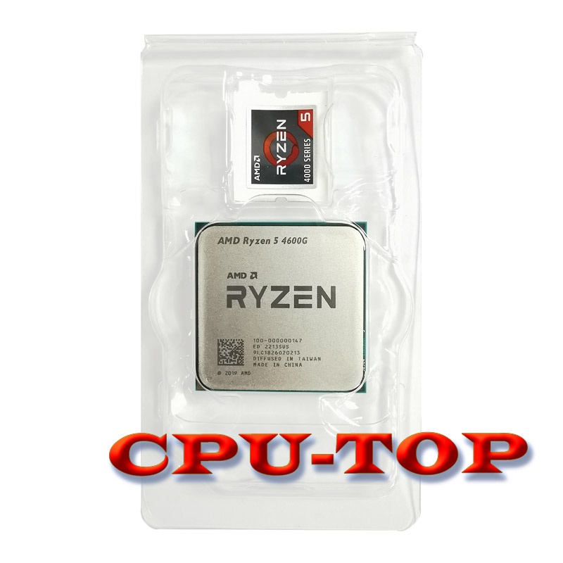 หน่วยประมวลผล CPU AMD Ryzen 5 4600G R5 4600G 3.7GHz Six-Core สิบสอง ...