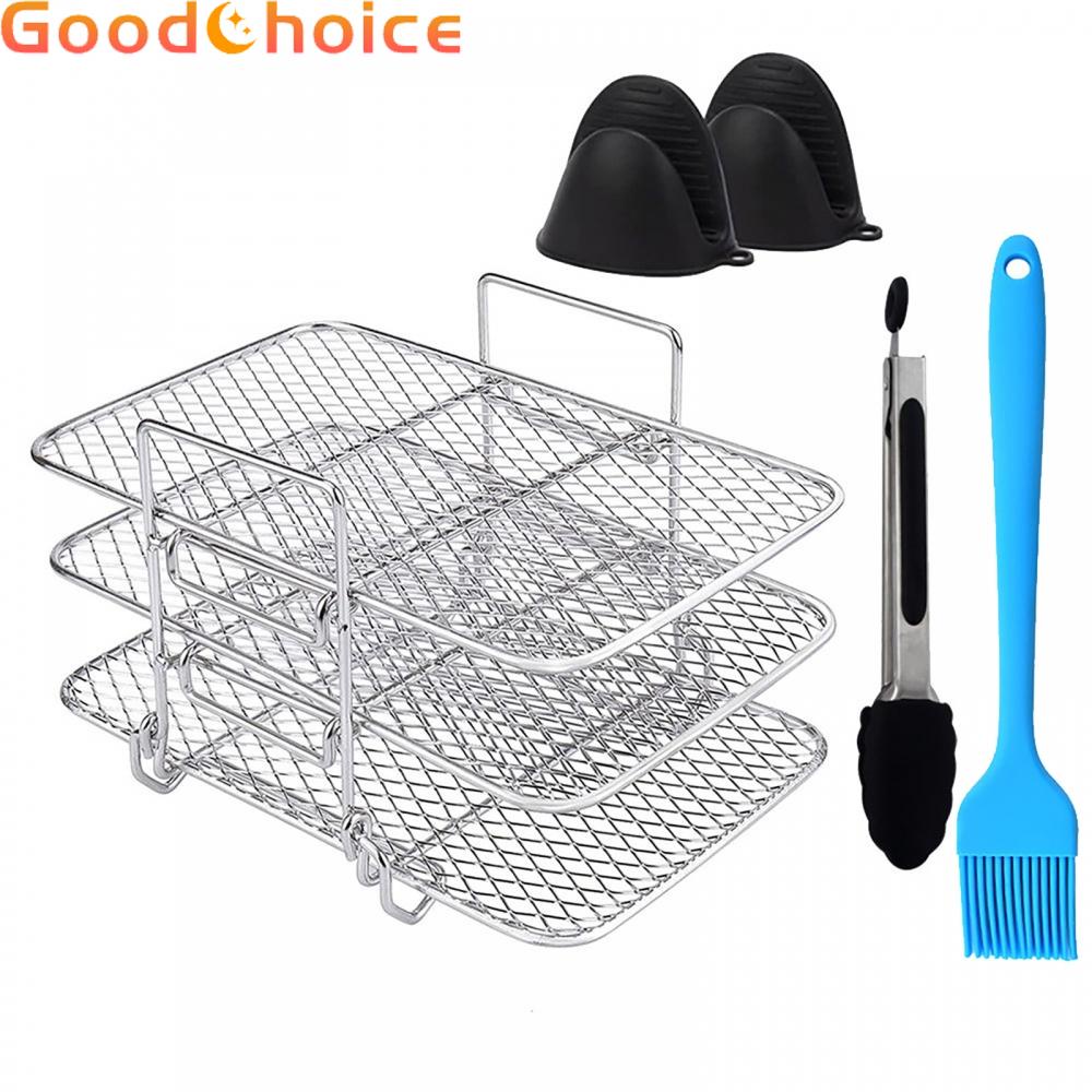 【Good】Dehydration Rack Three Layer Detachable Kitchen Tools Stainless ...