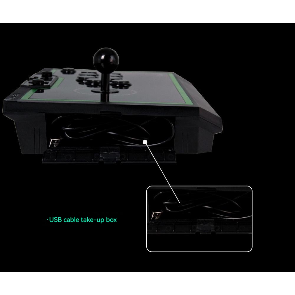 Qanba Quanba Q8 จอยสติ๊กเล่นเกม RGB U4JA แบบเงียบ ปรับแต่งสีได้ ...