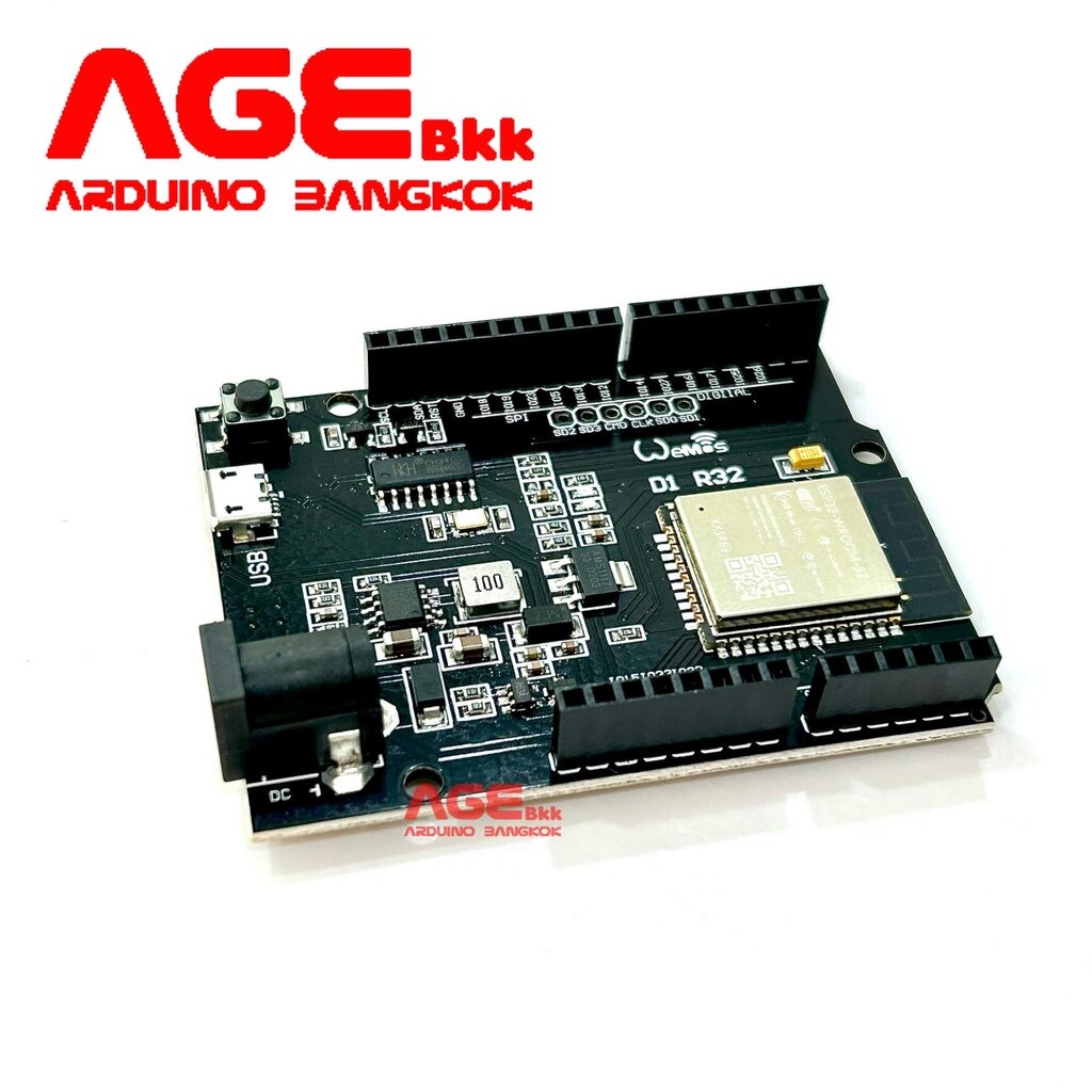 Wemos D1 R32 Esp32 Wi Fi Bluetooth Uno บอร์ด Esp32 แบบ Arduino Uno