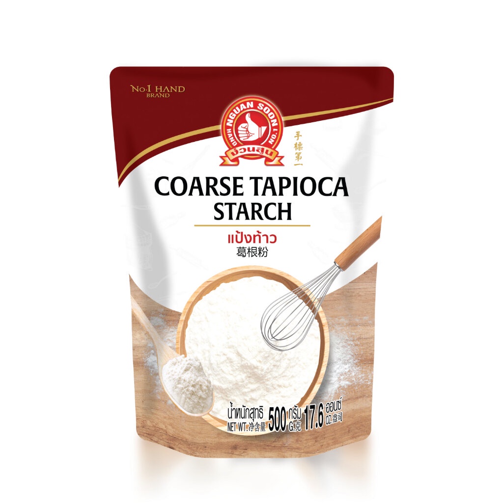 แป้งท้าว (แป้งหยาบ) ตรามือ No.1 Hand Brand Coarse Tapioca Starch 500 g ...