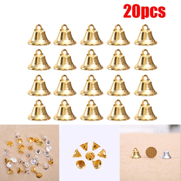 ⭐NEW ⭐Shiny and Attractive 20PCS 21cm Small Jingle Bells for Christmas ...
