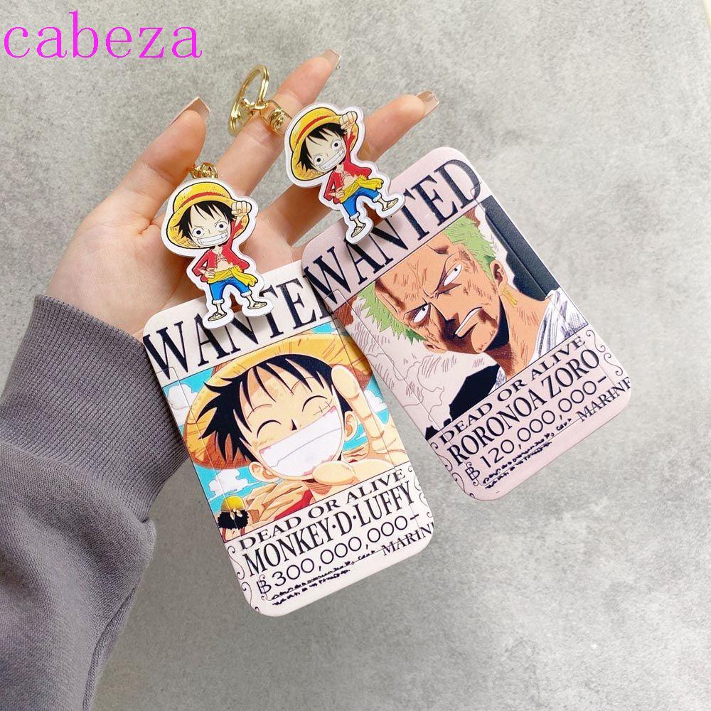 CABEZA Anime Card Holders Portable Keychains Credit Luffy Roronoa Zoro ...