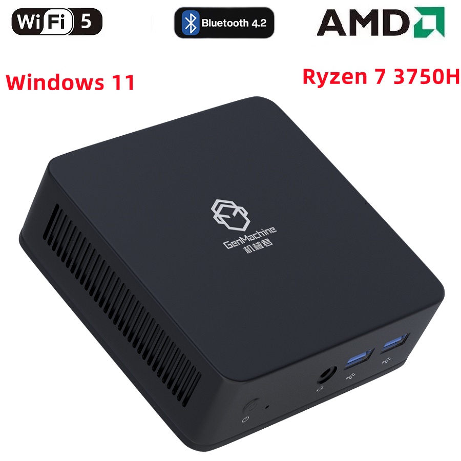 Amd R7-3750H MINI PC DDR4 NVME SSD 5 บลูทูธ 4.2 ช่องสัญญาณคู่ USB 3.0*2 ...