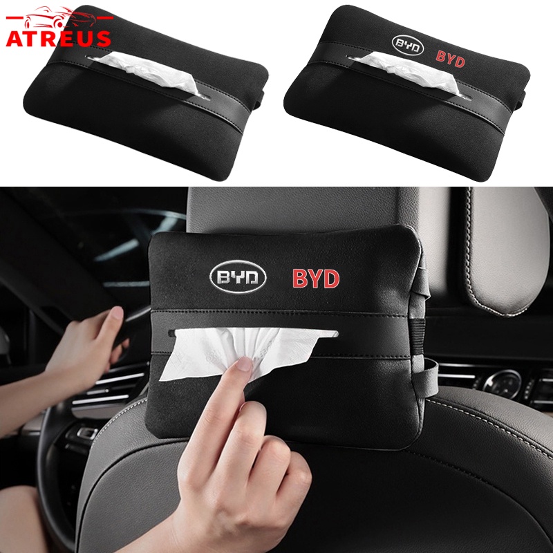 Byd กล่องกระดาษทิชชู่ ที่พักแขน ที่นั่งรถยนต์ สําหรับ BYD Atto 3 Yuan plus Seal Atto 4 Han EV ...