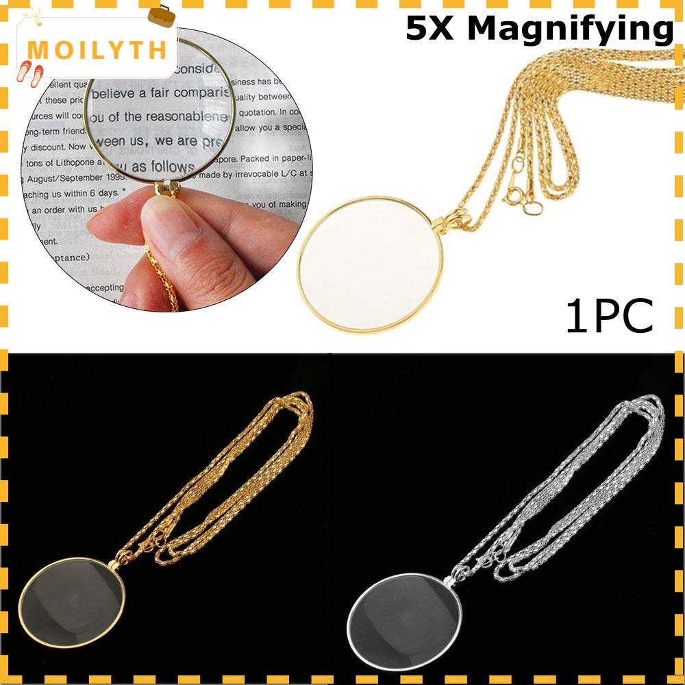 MOILY Gift 5X Magnifying Jewelry Reading Glass Lens Magnifying Glass ...