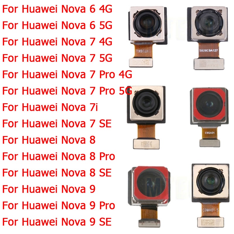 แท้ อะไหล่โมดูลกล้องหลัก ด้านหลัง สายเคเบิลอ่อน แบบเปลี่ยน สําหรับ Huawei Nova 6 7 Pro 7i 8 9 SE ...