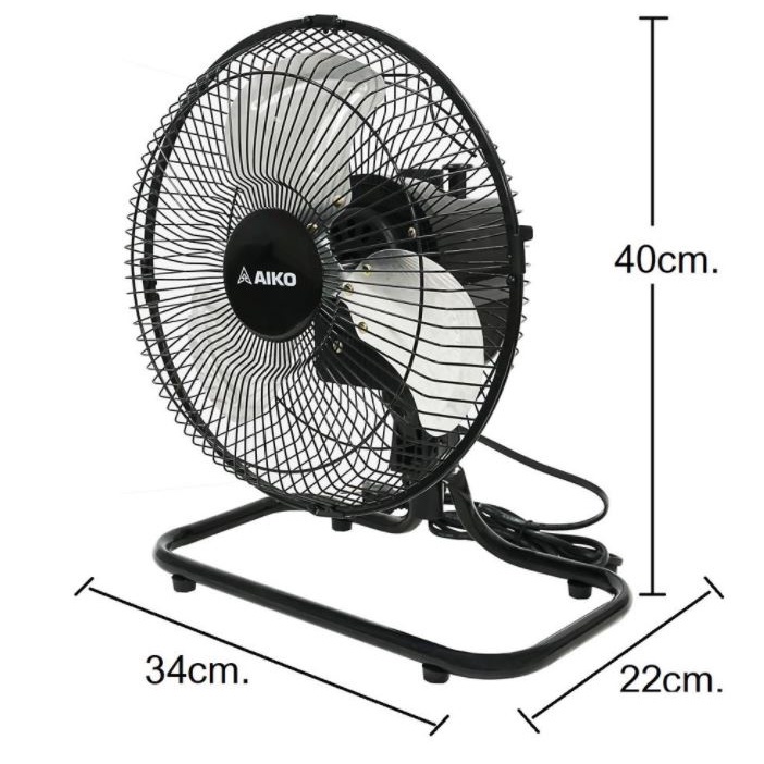 Fan AIKO พัดลมตั้งโต๊ะ ขนาด 12 นิ้ว รุ่น AVS-212 Turbo Fan ส่ายได้ พัดลม ตั้งโต๊ะ AVS 212 พัดลม ...