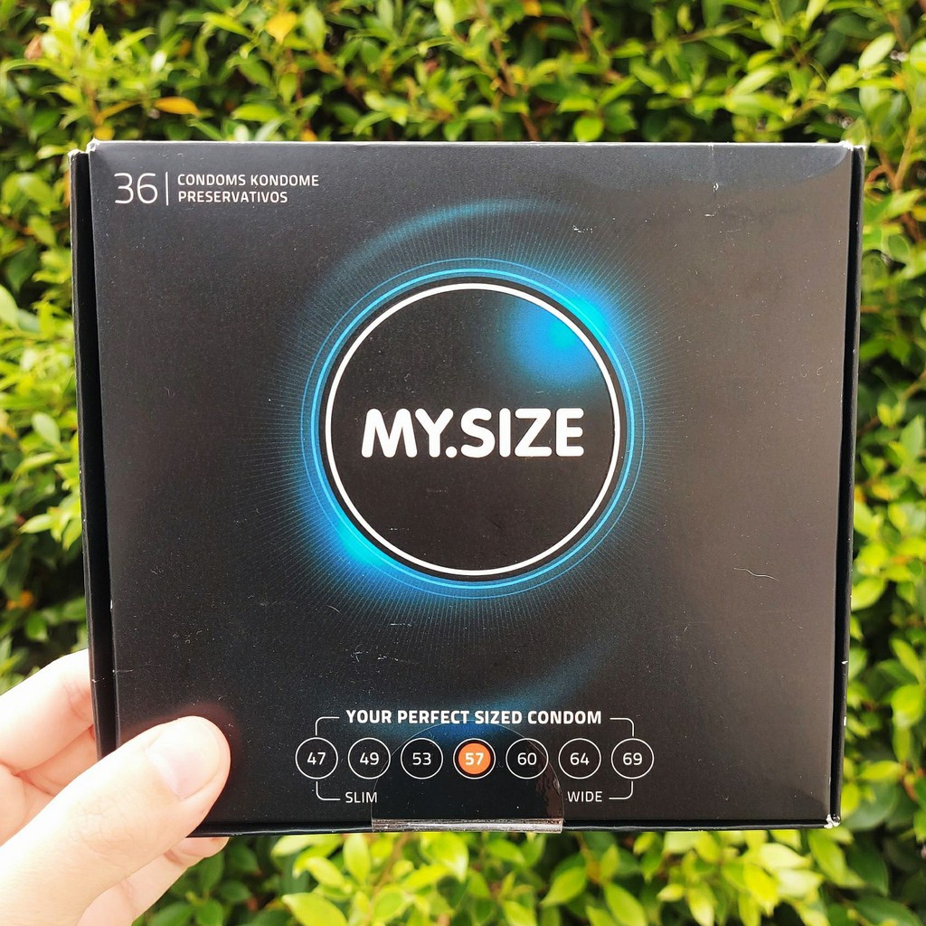 ถุงยางอนามัย ขนาด 57 มม. MY.SIZE® Lubricated Transparent Condoms size ...