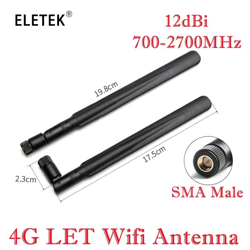 เสาอากาศ 4G 12DBI สําหรับเราเตอร์ 4G LTE SMA ตัวผู้ Wi-fi WCDMA.LET DUT ...