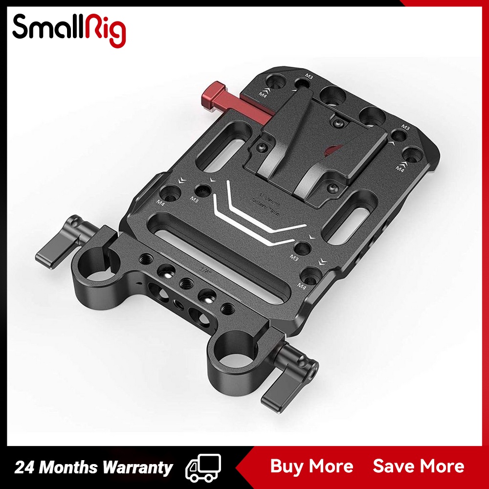 SmallRig V Mount Battery Plate with Dual 15mm Rod Clamp 3016 | Shopee ...
