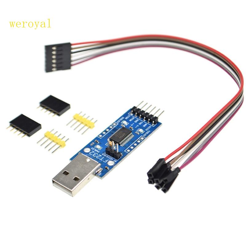 Weroyal FT232RL โมดูลอะแดปเตอร์ USB เป็น TTL Serial 5V 3 3V Debugger TO 232 รองรับ Win10 ...